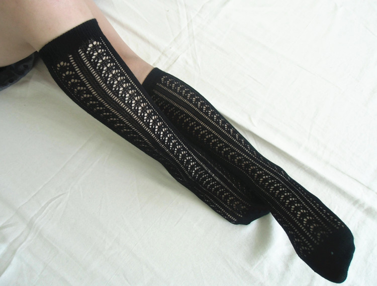 Knitting Socks, Hollow Out Socks. Womens Tall Knee Boot Socks Boot Cuff ...