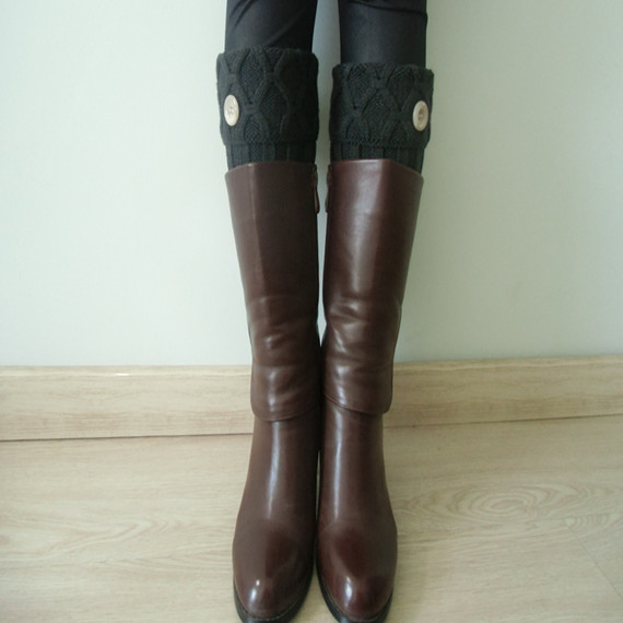 Boot Cuffs Boot Toppers Mini Leg Warmers Boot Cuffs Knit Boot Cuffs ...