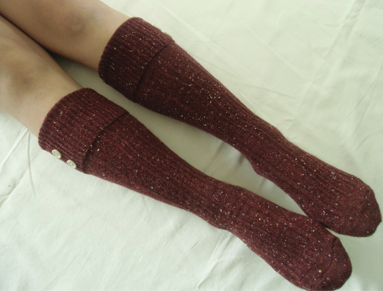 Buttons Socks For Boots, Buttons Trim Boot Socks, Ruffle Socks, Fashion ...